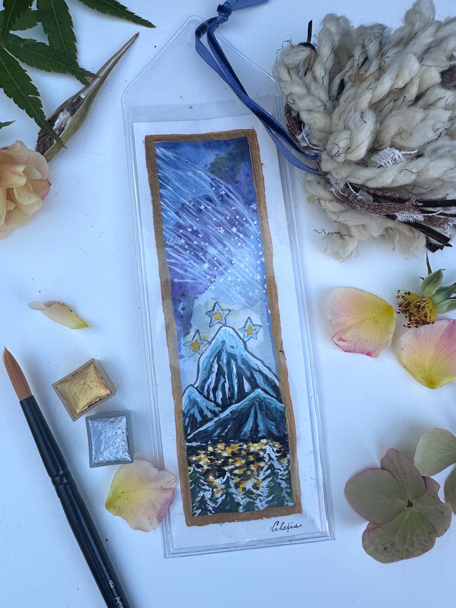Acotar-themed Hand Painted Bookmark, Sarah J Mass, Bookmark, Bookmark ...