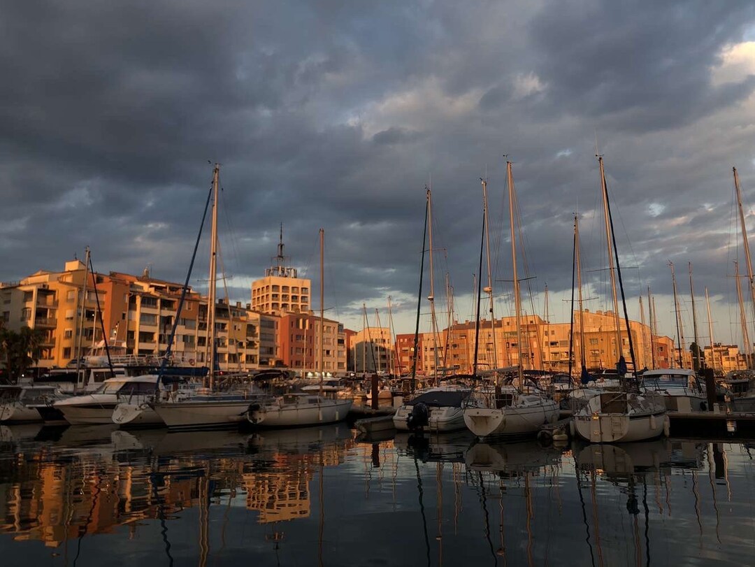 Photo, Picture, Port, Boats, Sunset - Etsy