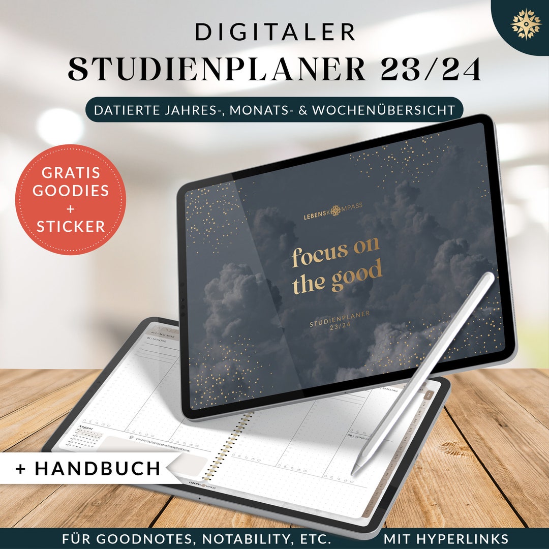 Digitaler Studienplaner 2023 2024 sky Von Lebenskompass Goodnotes ...