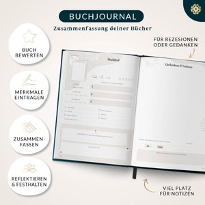 Lesetagebuch & Book Journal Buchclub Hardcover DIN A5 Tagebuch für ...
