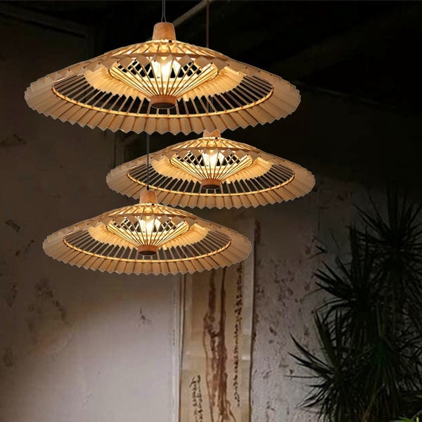 Bamboo Light Fixture - Etsy