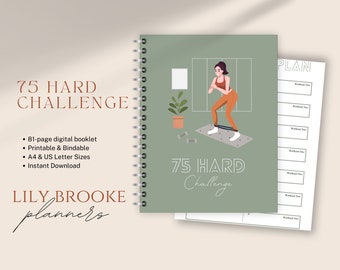 75 Hard Challenge Planner and Journal 75 Hard Challenge Fitness Tracker ...