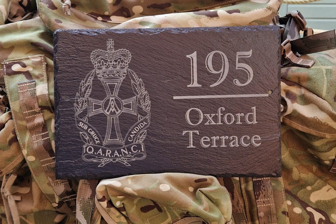Engraved QARANC Slate Door Plaque - Etsy