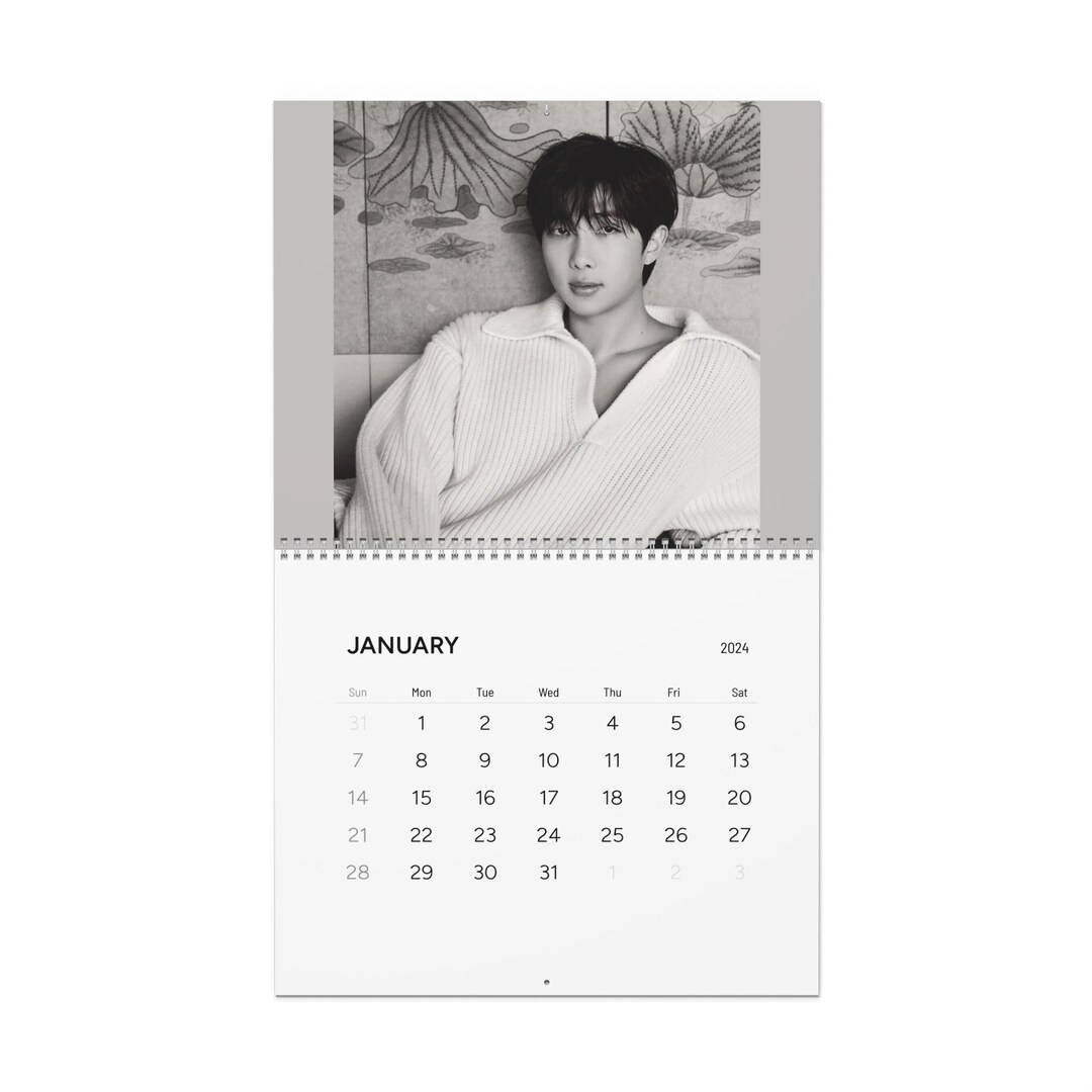 BTS Rm Calendar 2024. Bts Kim Namjoon 2024 Calendar Bts Rm - Etsy