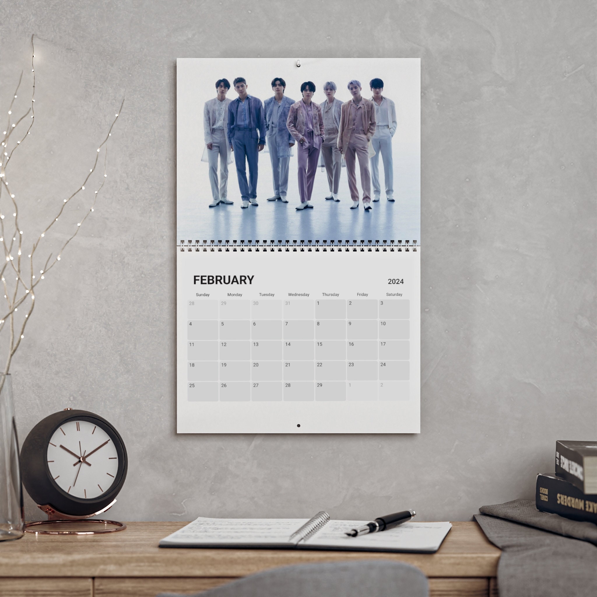 BTS Calendar 2024 Bangtan Boys 2024 Calendarbts ARMY Bts - Etsy Australia
