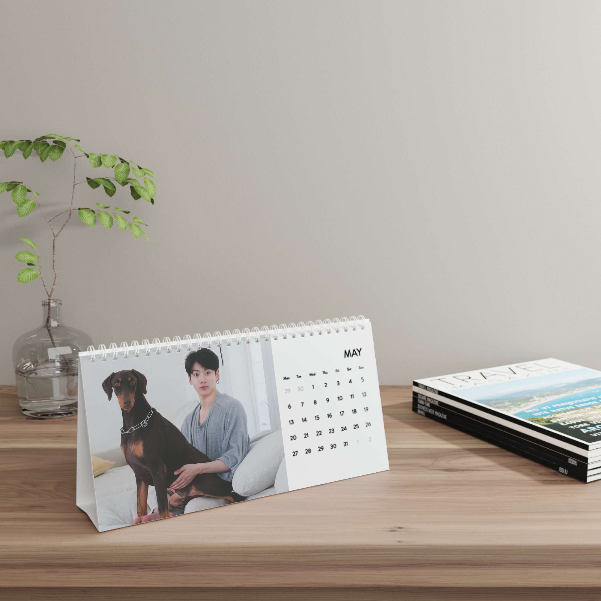 Jungkook Desk Calendar 2024 ,BTS Jungkook 2024 desk Calendar sold by ...