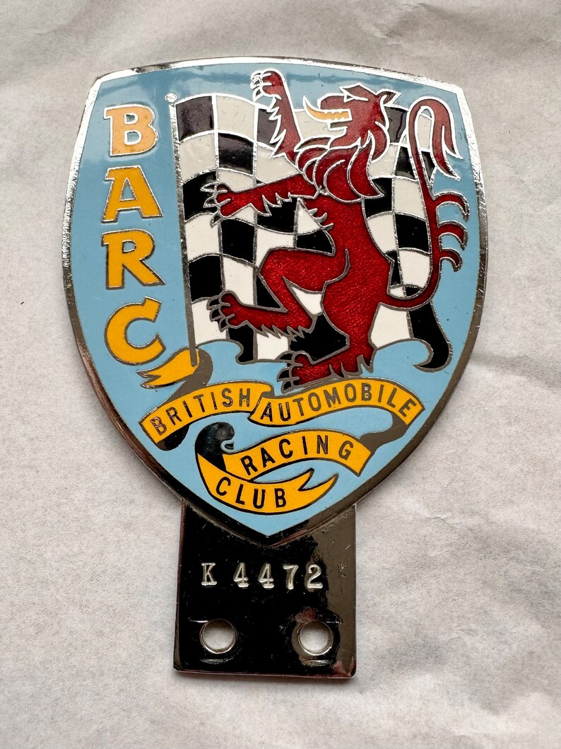 Two Lovely Old British Racing Club Badges, Automobillia. - Etsy