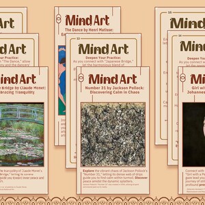 Mindart Anxiety Relief Bundle 50 Flash Cards, Therapeutic Journal, Art ...