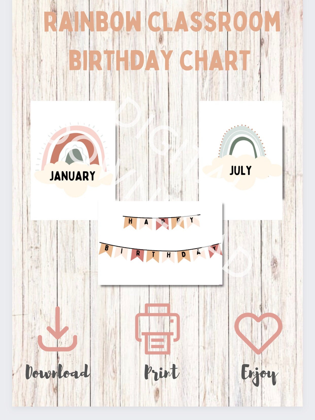 Classroom Birthday Chart - Etsy