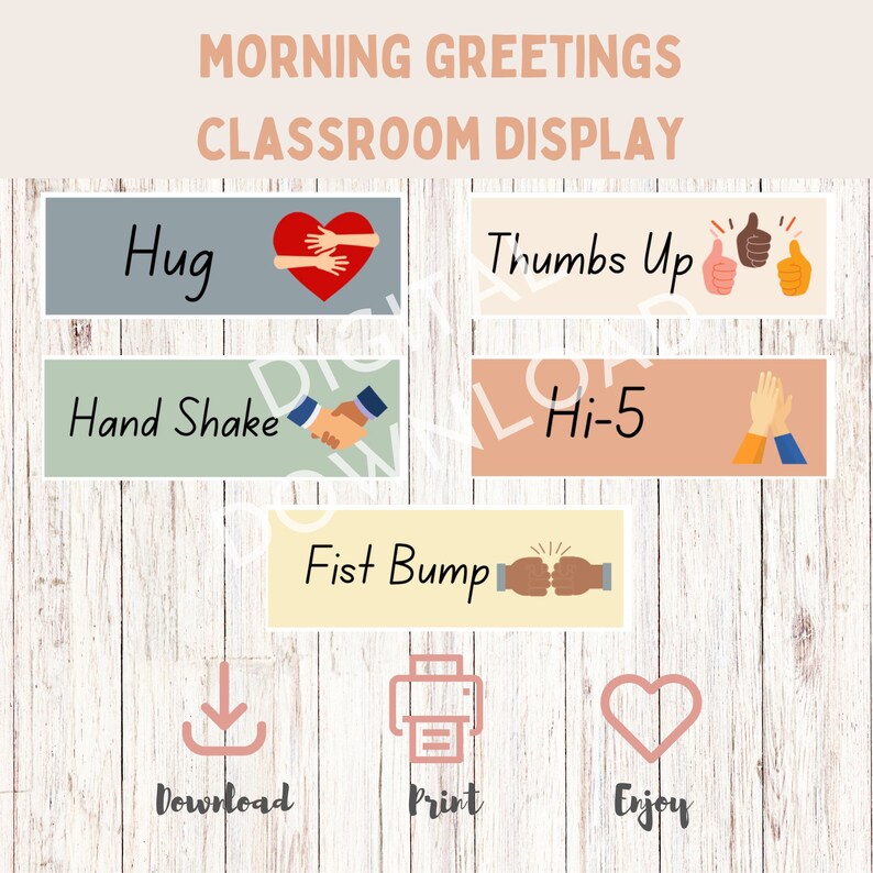Morning Greetings Classroom Posters | Student Greeting Signs | Positive ...