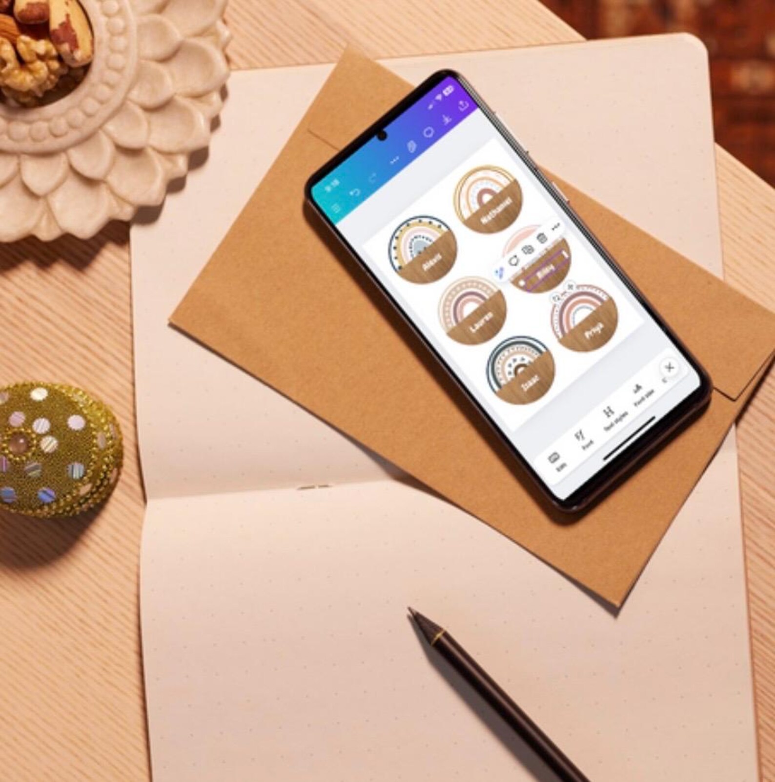 Circular Classroom Labels | Student Name Tags | Editable Name Tags ...