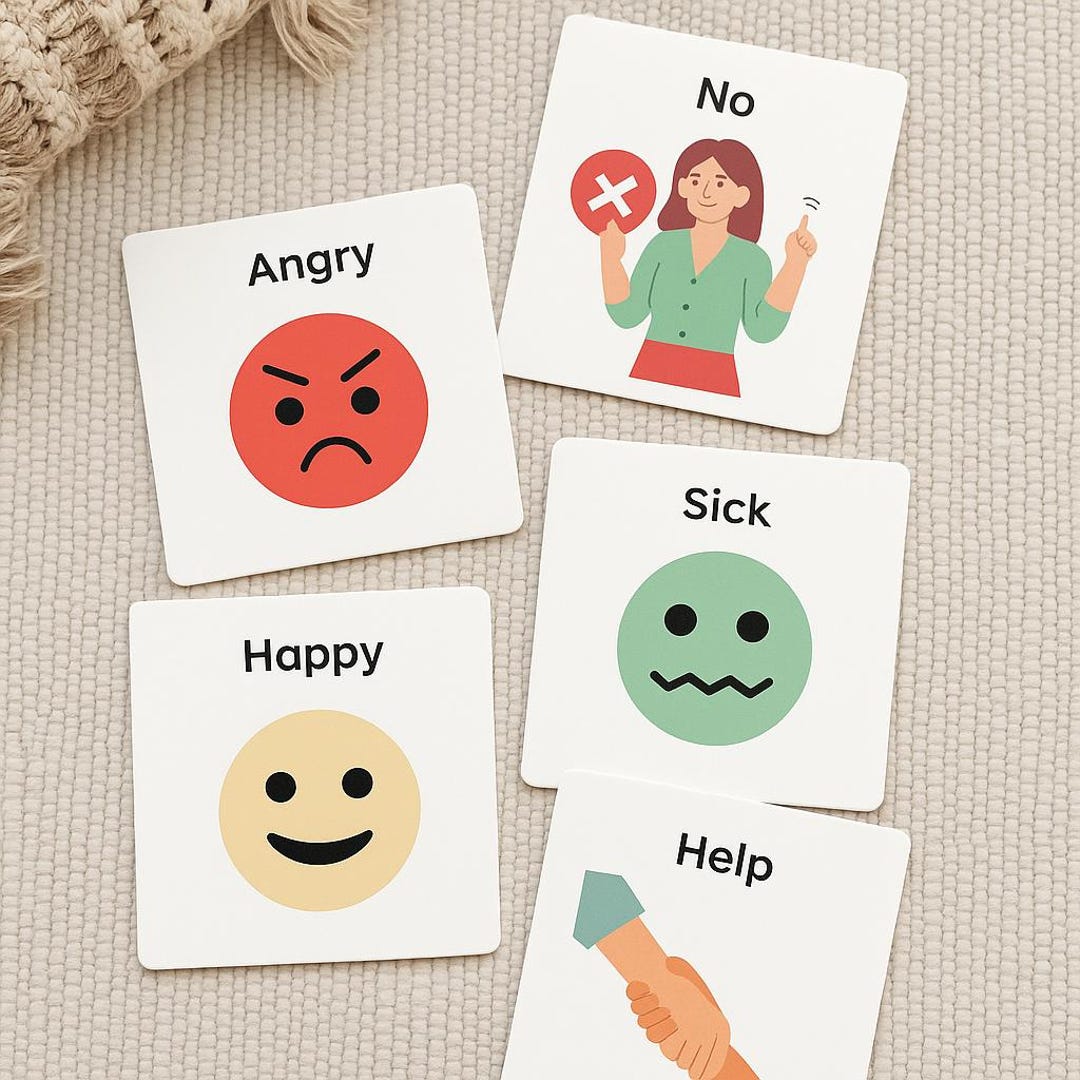 Communication Cue Cards | Non Verbal Visual Aids | Autism Communication ...