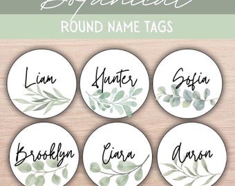 BOTANICAL Classroom Labels | Editable | Modern Natural Classroom Decor ...