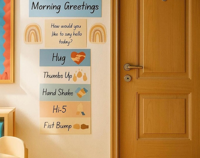 Morning Greetings Classroom Posters | Student Greeting Signs | Positive ...