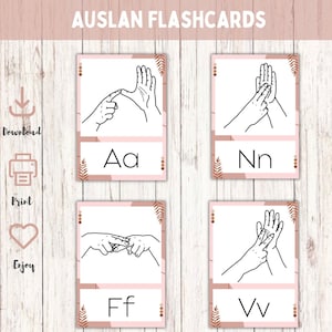Boho Auslan Alphabet Posters: Neutral Classroom Decor (digital Download ...