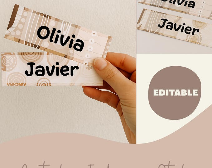 Aboriginal Name Tags: Traditional Classroom Decor (digital Download ...