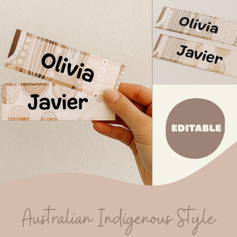 Aboriginal Classroom Tags - Etsy UK