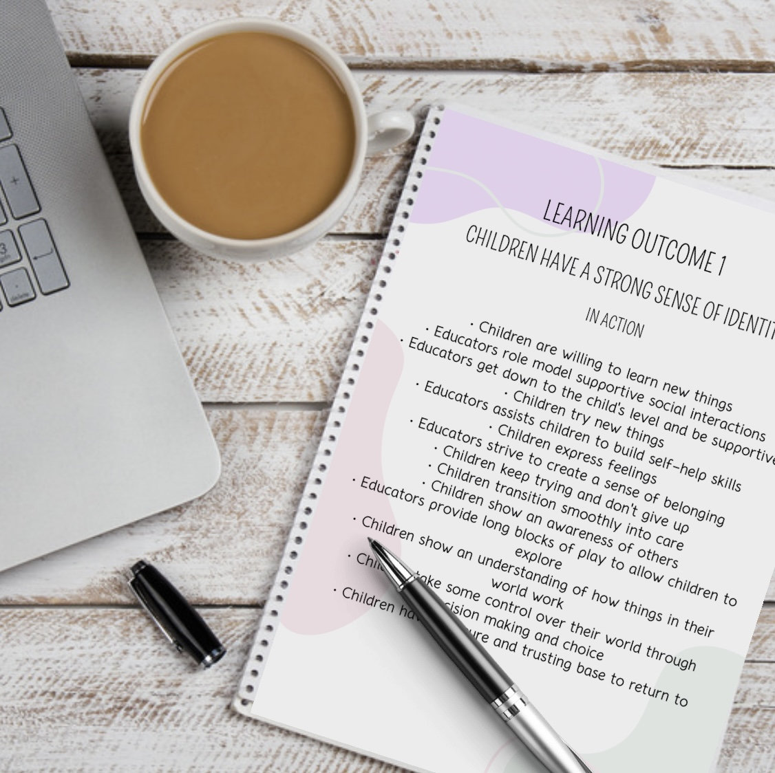 EYLF Learning Outcomes in Action Posters | Pastel Themed | Teacher ...