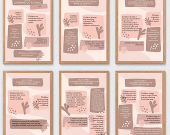 EYLF Version 2 Posters | Early Years Learning Framework Cheat Sheets ...