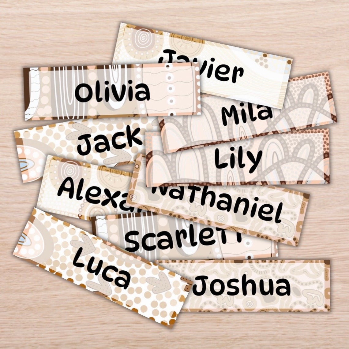 Australian Aboriginal Name Tags | Digital Download | Printables ...