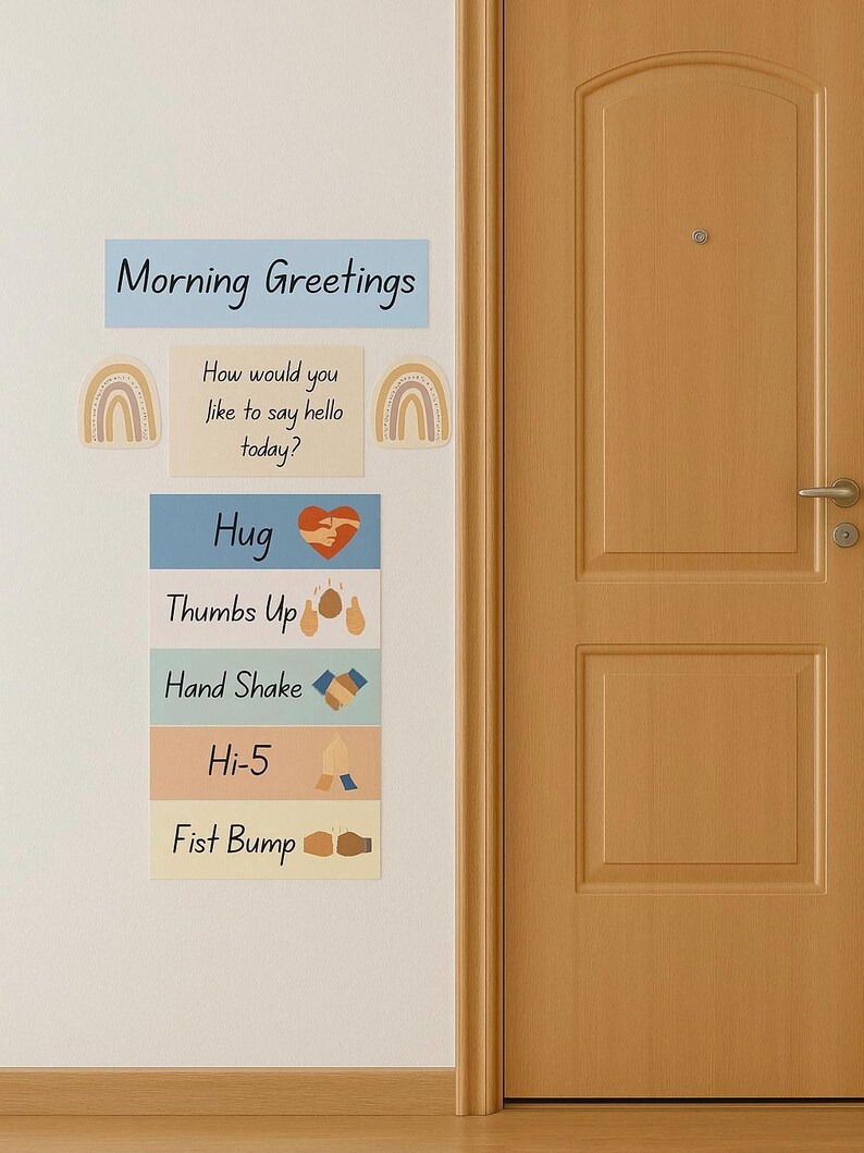 Morning Greetings Classroom Posters | Student Greeting Signs | Positive ...