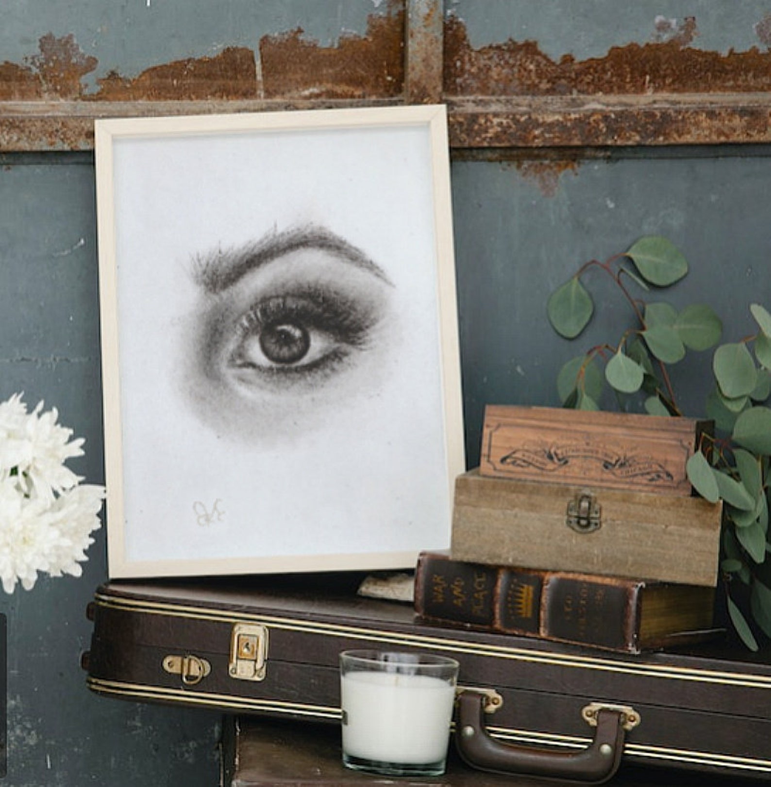 The Eye Realistic Hand Drawn Graphite Illustration of a Human Eye, YOU ...