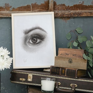 The Eye Realistic Hand Drawn Graphite Illustration of a Human Eye, YOU ...