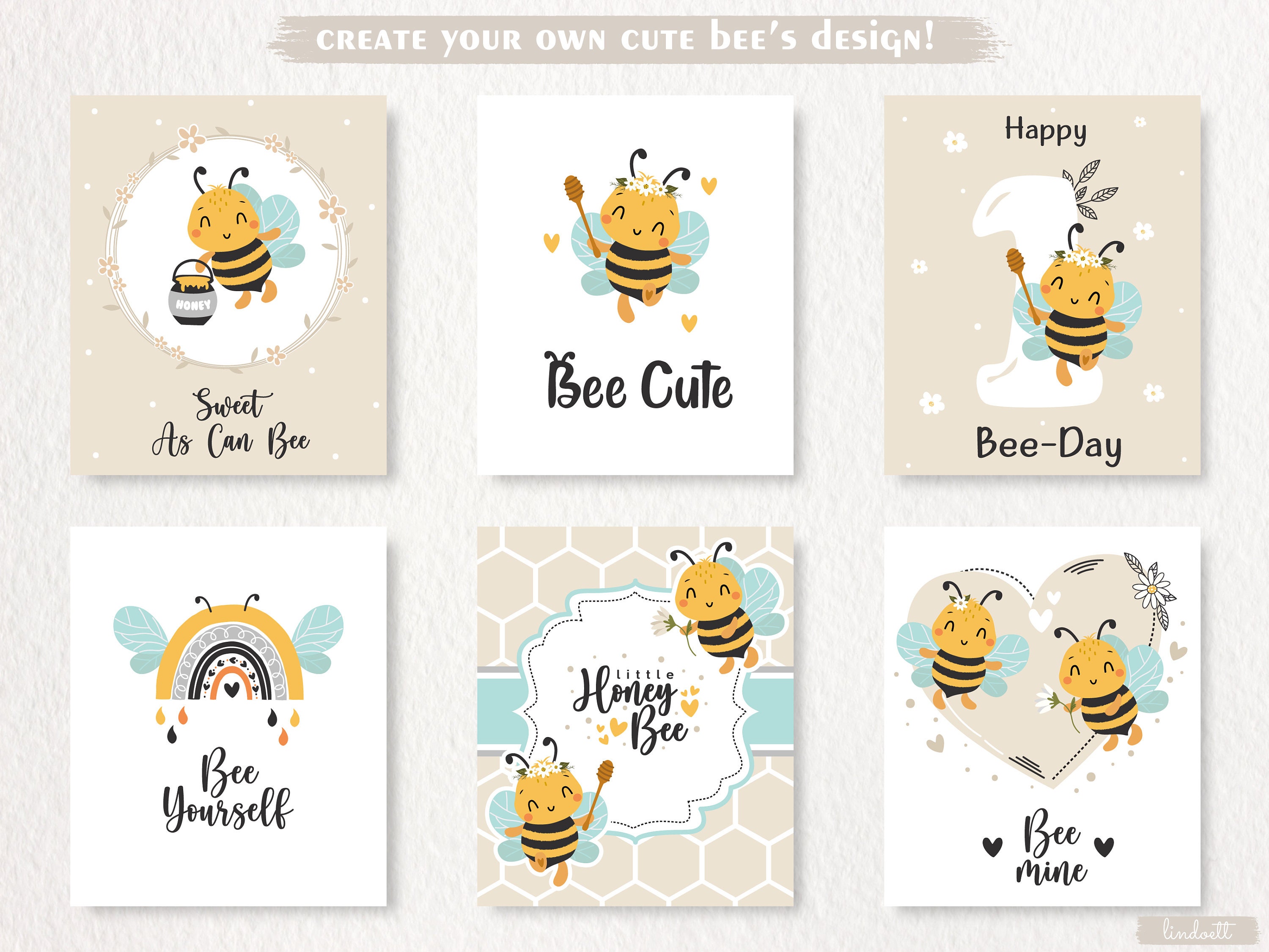 Cute Kawaii Bees Clipart, Bee PNG, Cute Bees Clipart, Honey Bees PNG ...