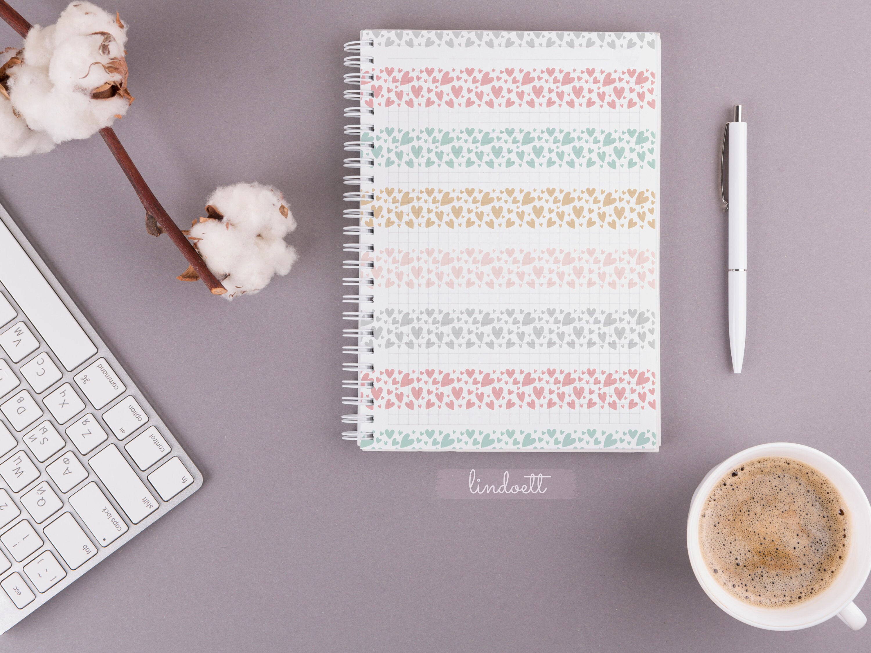 Pastel Rainbows Love Digital Papers Set, 16 Papers Pastel Valentine ...