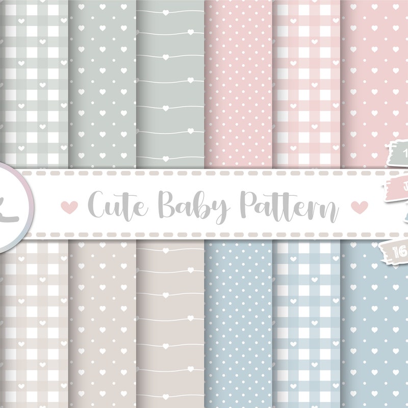 Baby Digital Paper - Etsy