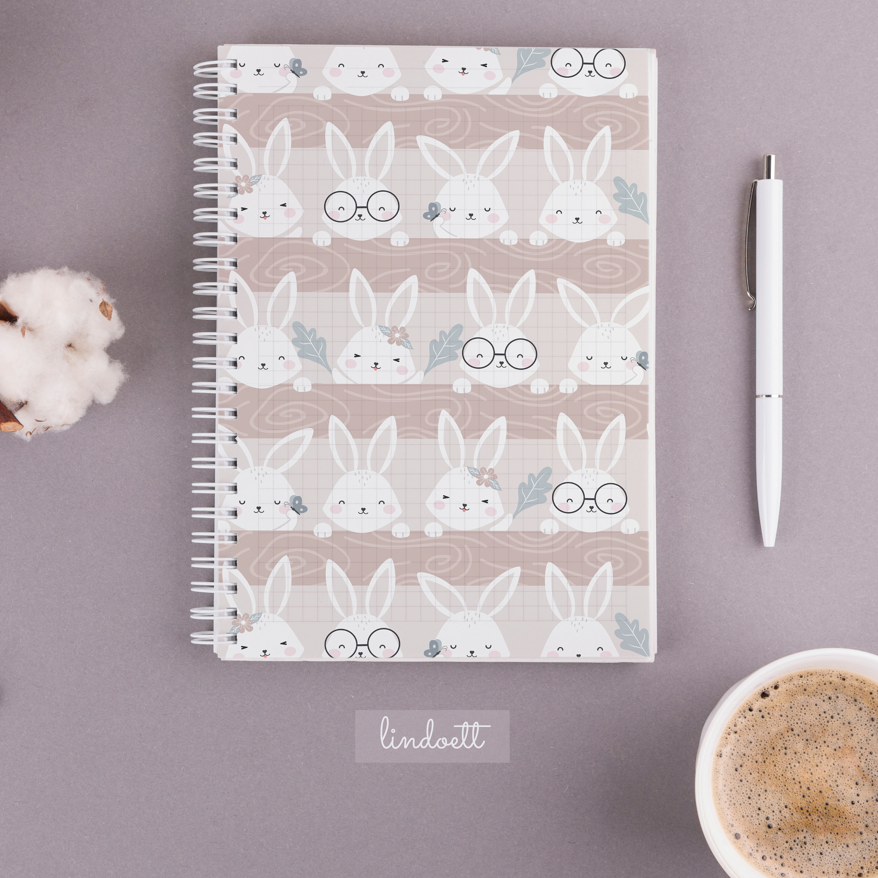 14 Cute Spring Bunny Digital Papers. Cute Bunny Seamless Pattern Set ...
