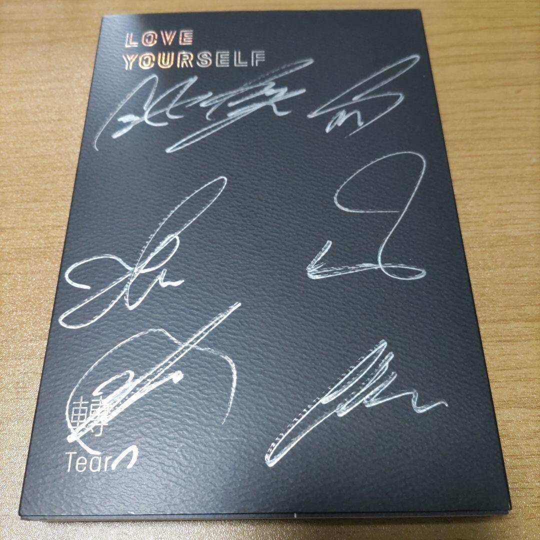 BTS Autographed LOVE YOURSELF 轉 Tear 3rd Album Signed Cd Promo - Etsy