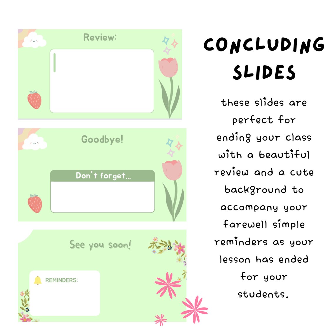 Pastel Lesson Template for Teaching on Google Slides / Power Point - Etsy