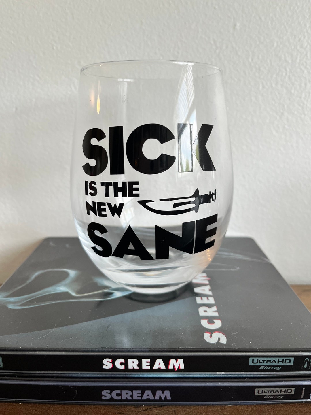 Horror Scream 4 Sick is the New Sane Personalized Wine - Etsy