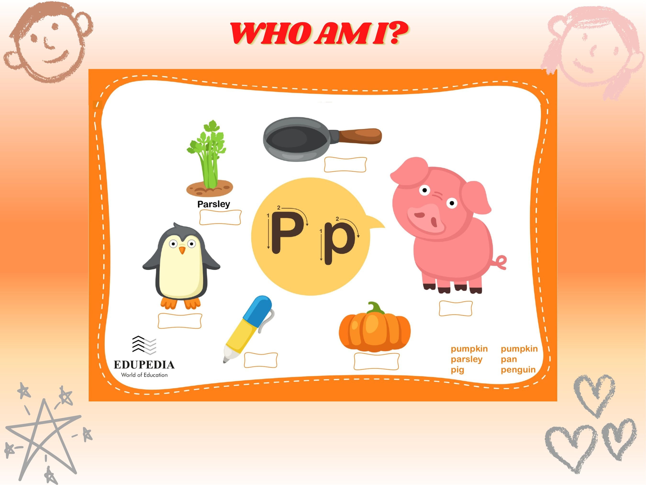 Who Am I 34 Worksheets - Etsy