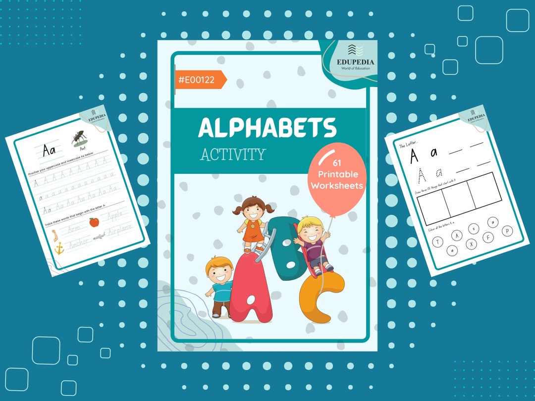 Alphabets Activity Book 61 Worksheets - Etsy