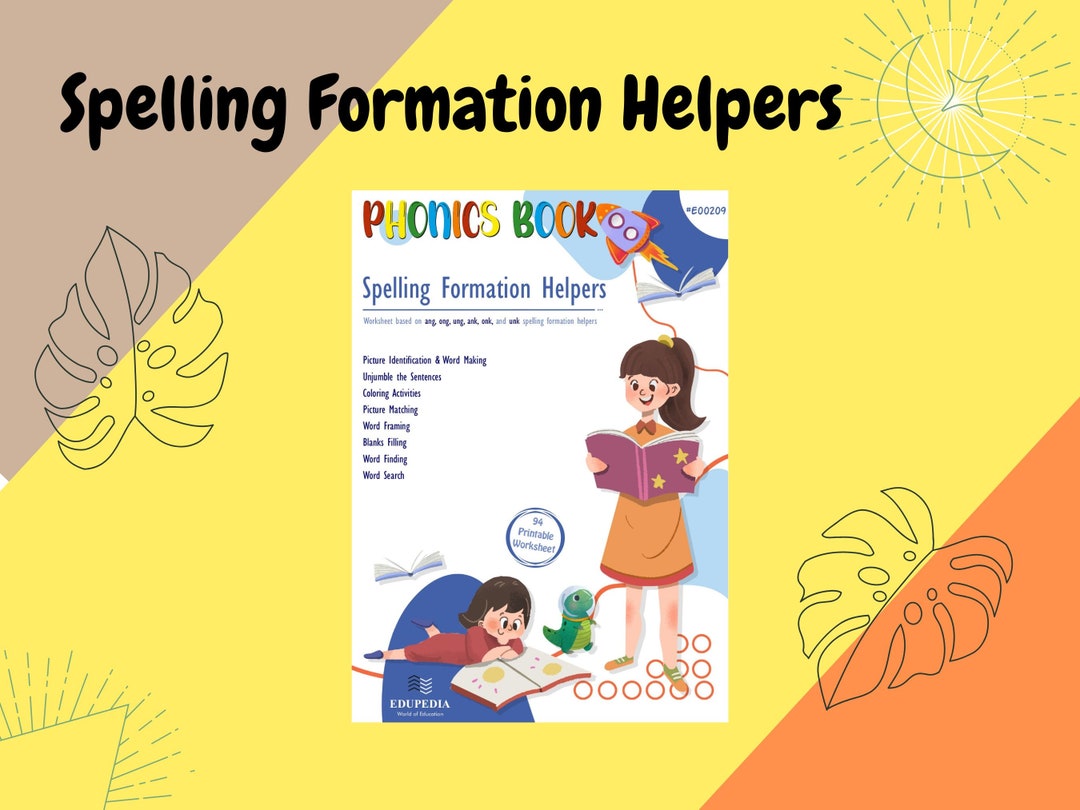 Phonics Spelling Formation Helpers ang, Ong, Ung, Ank, Onk & Unk 94 ...