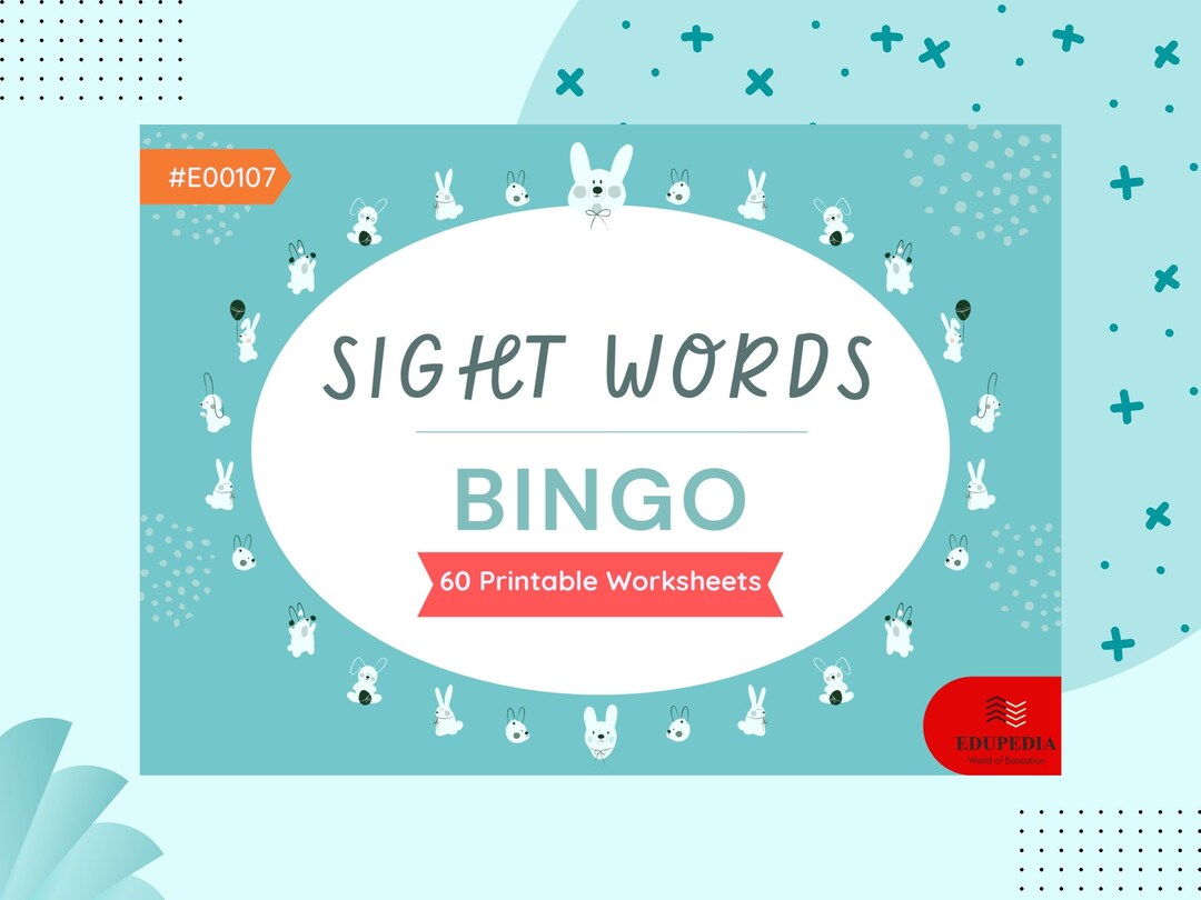Sight Words Bingo Board Game - Etsy