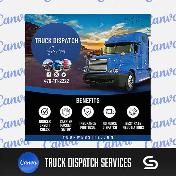 Dispatching Flyer Template - Etsy