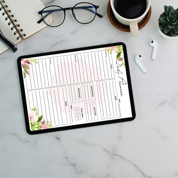 Digital Planner Daily Planner INSTANT Download Daily | Etsy