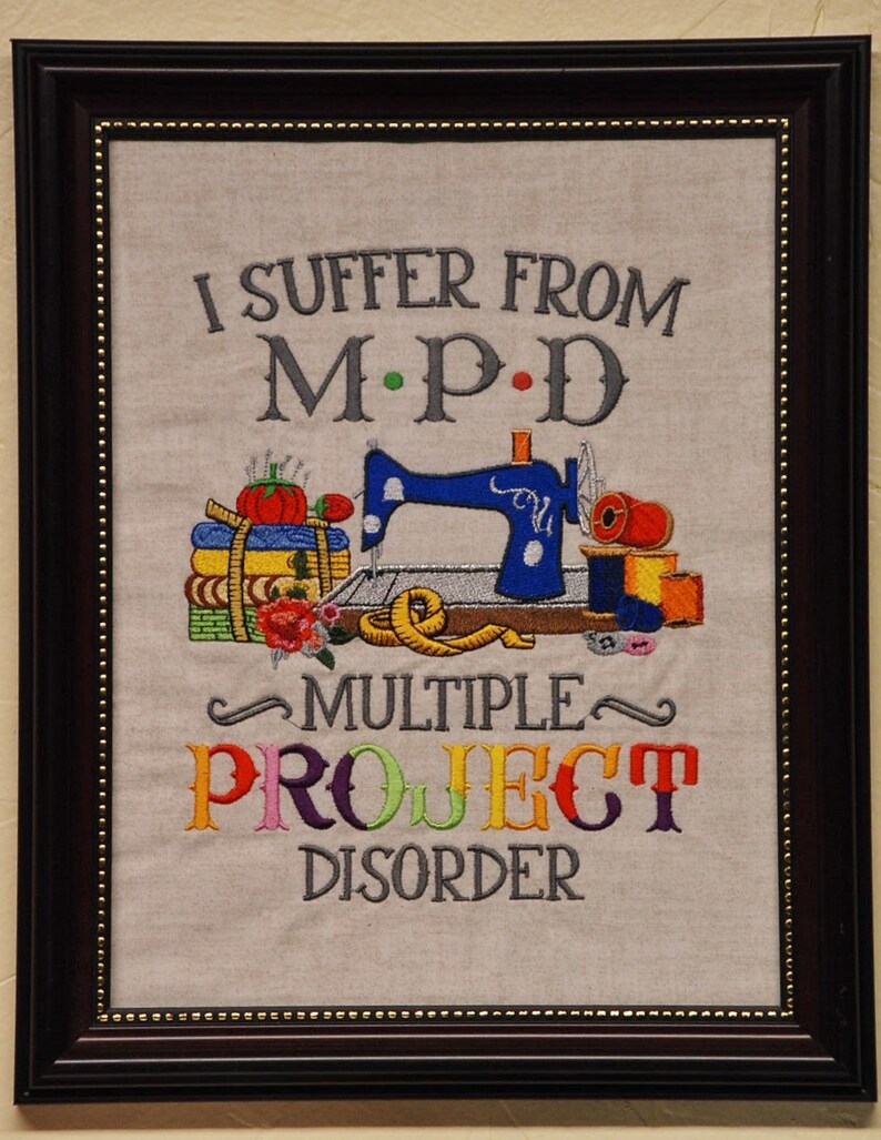 MPD (multiple Project Disorder) | Cross Stitch PDF Pattern - Etsy