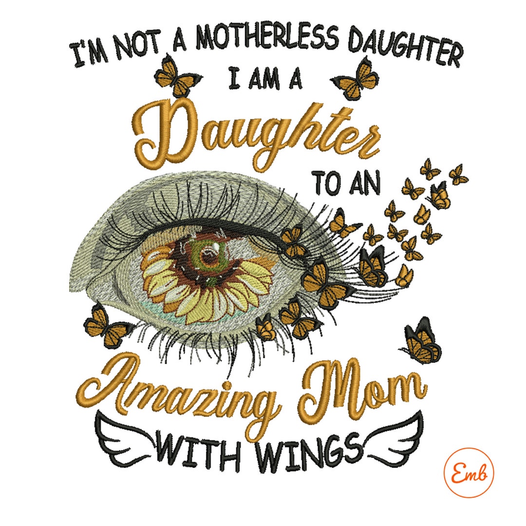 Amazing Mom Embroidery Design Mother Love Miss You - Etsy