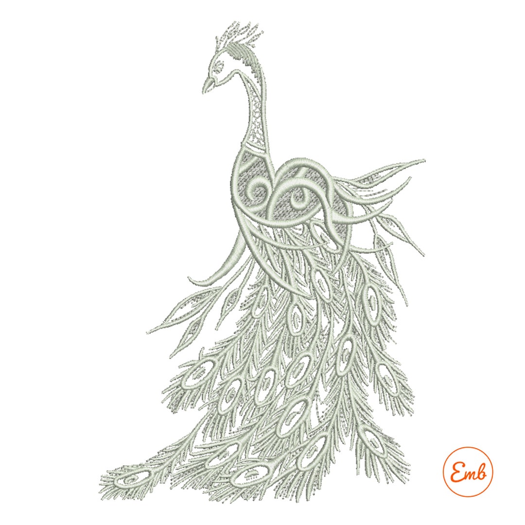 FSL Peacock Machine Embroidery Design 2023 Design - Etsy