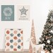 Boho Christmas Set of 12 Prints, Christmas Posters, Christmas Gallery ...