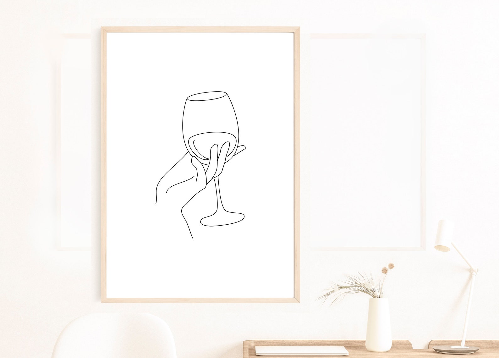 Wine Print Fine Line, Wine Woman Line Art, Minimalist Wine Lover Art ...