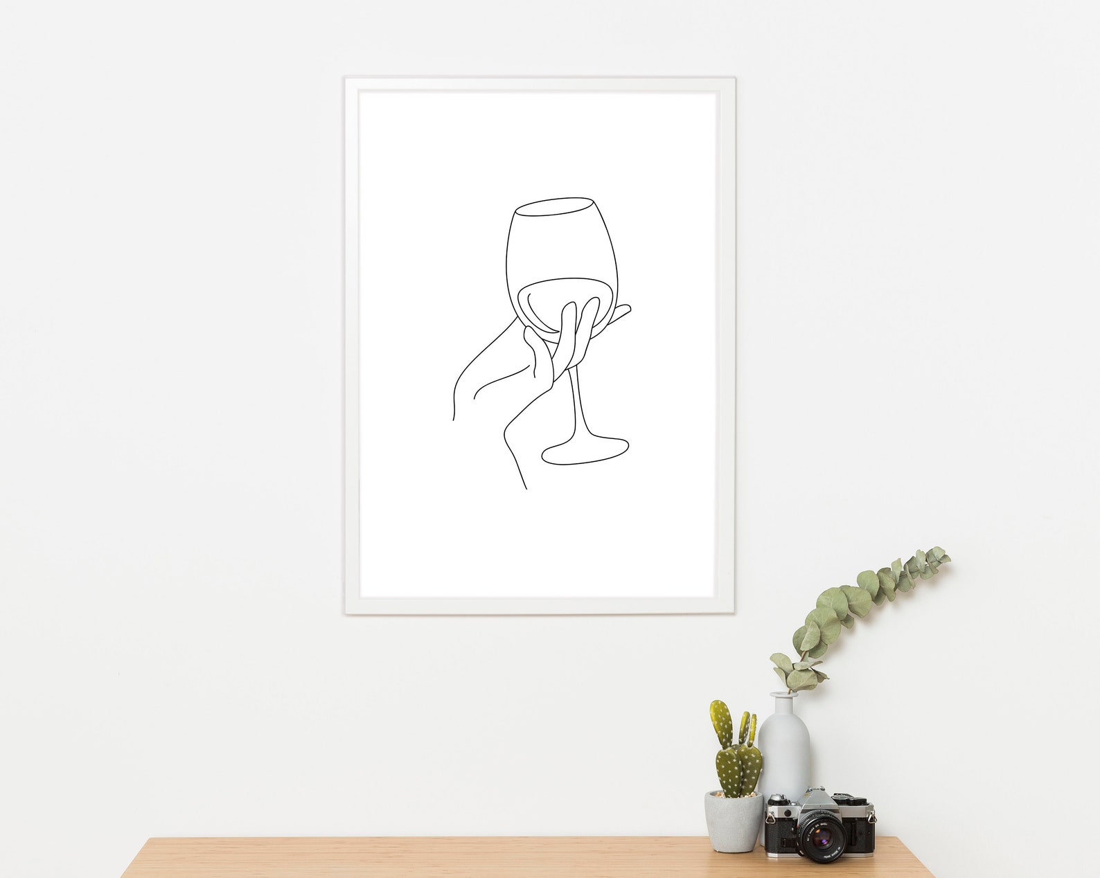 Wine Print Fine Line, Wine Woman Line Art, Minimalist Wine Lover Art ...
