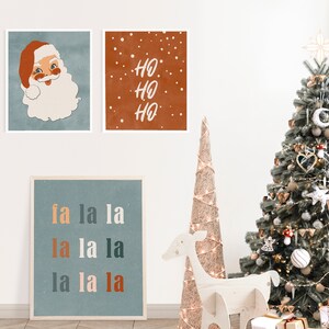 Boho Christmas Set of 12 Prints, Christmas Posters, Christmas Gallery ...