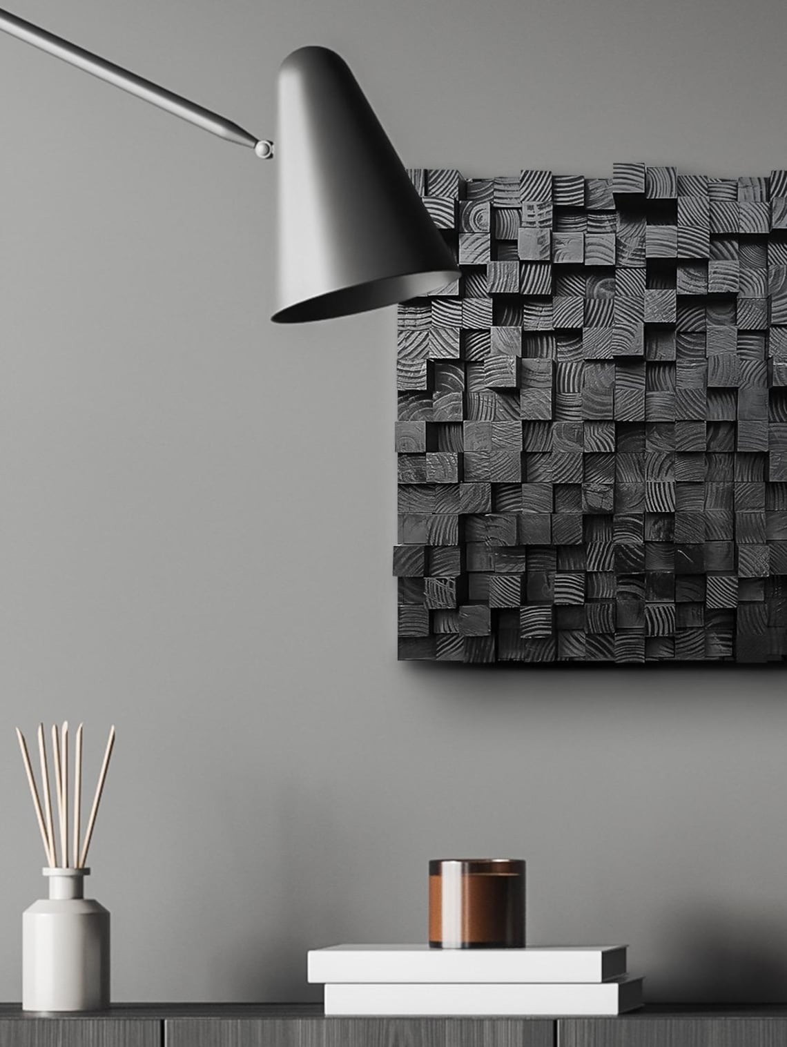 3D Wall Art, Sound Diffusing Panel, Sound Diffuser, Cube Wall Art ...