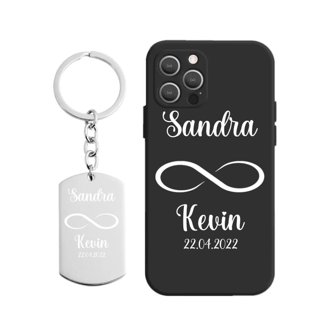 Pächen Cell Phone Case Heart and Stainless Steel Keychain ...