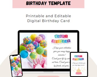 Printable Editable Gift Voucher Template Digital Product - Etsy UK